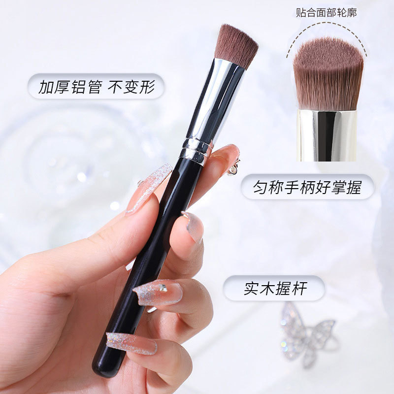 Angled Highlight Brush Face Contour Foundation Concealer Brush Triangle ...