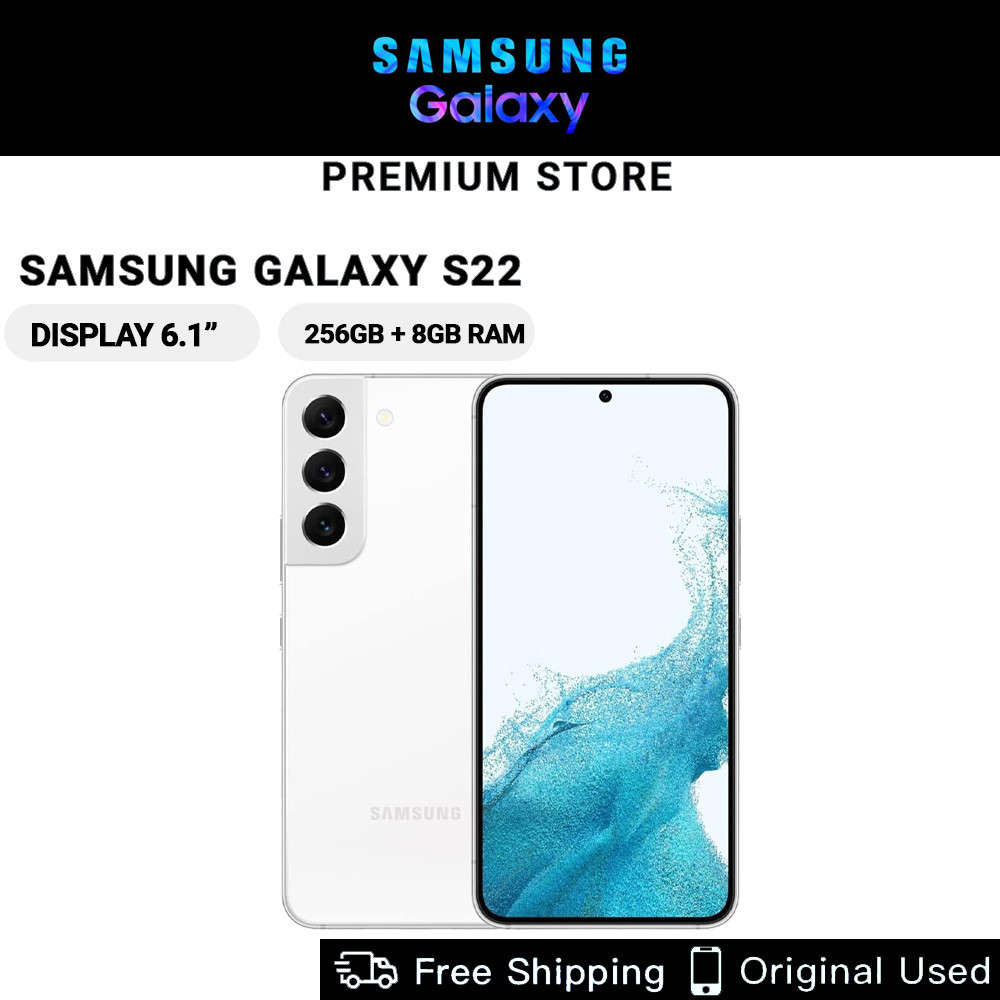 Original Used Samsung Galaxy S22 5G 256GB + 8GB RAM 50MP 6.1 inches ...