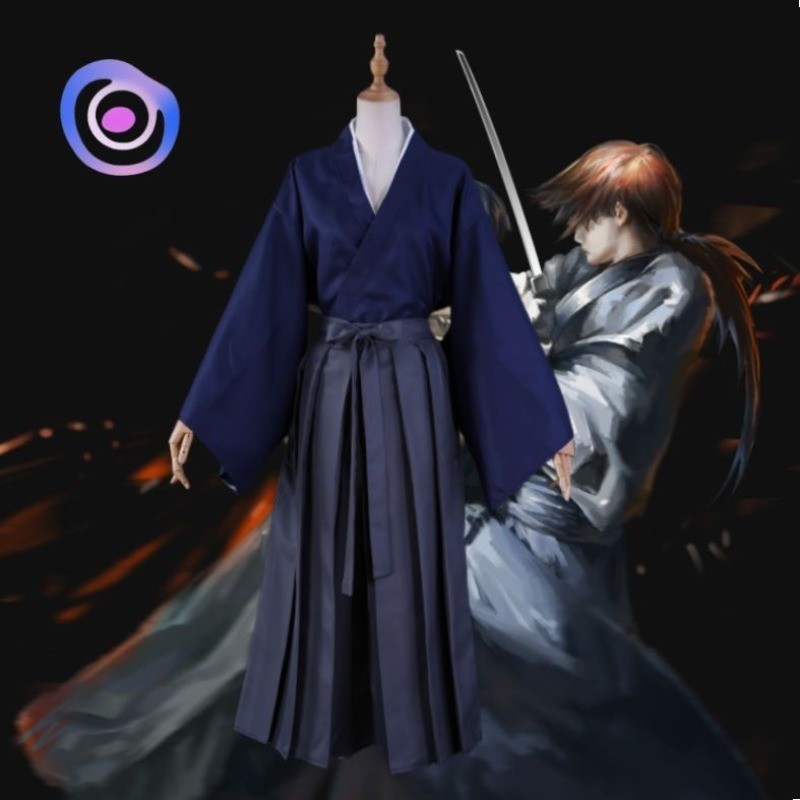 ZST Rurouni Kenshin Cosplay suit Himura Kenshin Cosplay Kendo uniform ...