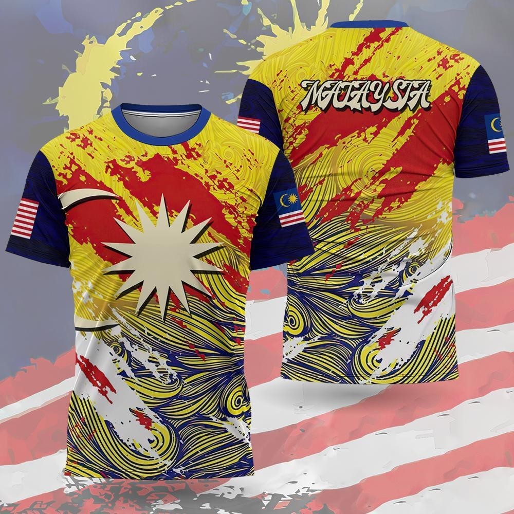 NEW DESIGN Sublimation Unisex Baju t Shirt MerdekaBaju Merdeka Malaysia ...