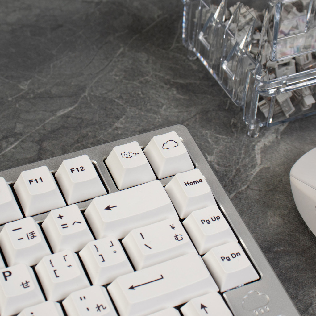 Minimalist BOW Cloudy Keycaps Janpanese PBT cherry profile for MX ...