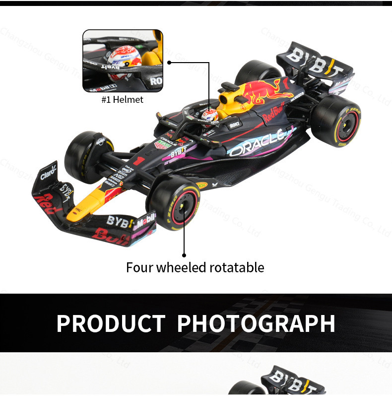 Bburago 1:43 Red Bull 2023 F1 Racing RB19 Miami Die Cast Vehicles Model ...