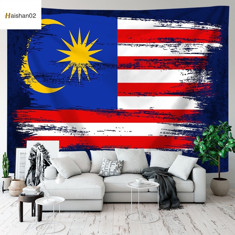 🔥Merdeka 67 Tapestry 🔥Merdeka 2024 Printed Polyester Tapestry Festival ...