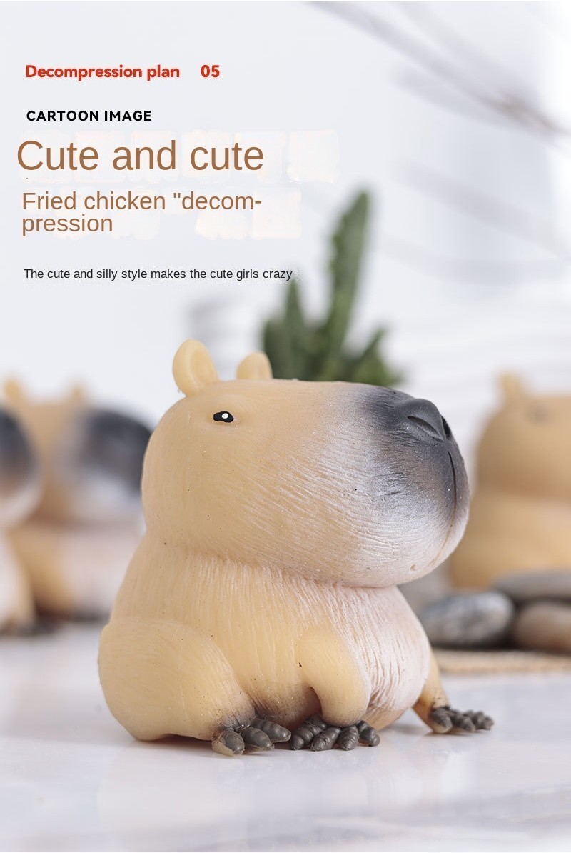Cartoon Capybara Mochi Pinching Toy Squishy Toy Slow Rebound ...