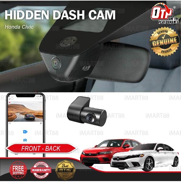 OTPERFORMANCE 4K UHD Dash Camera Cam Civic FL5 FE 1.5E 1.5V 1.5RS Type ...