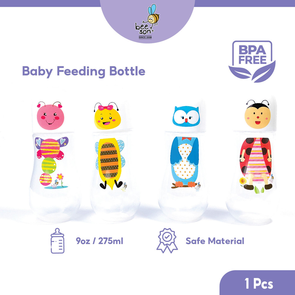 Beeson 9oz/275ml Standard Neck Baby Feeding Milk Bottle PP Bottle BPA ...