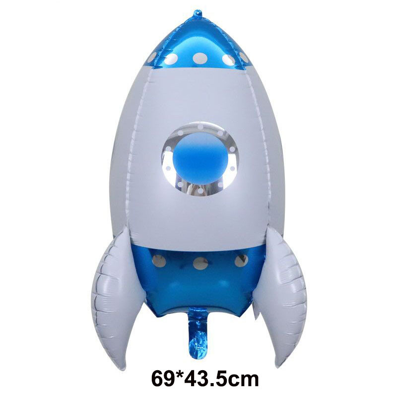 Jomparty 3D Astro Astronaut Foil Rocket Balloons Space For Boy Kids ...