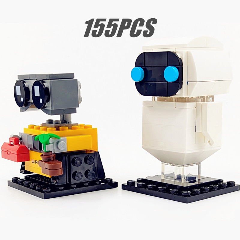 Pixar Movie EVE Droid WALL-E Wall E Robot Figure Model Building Block ...