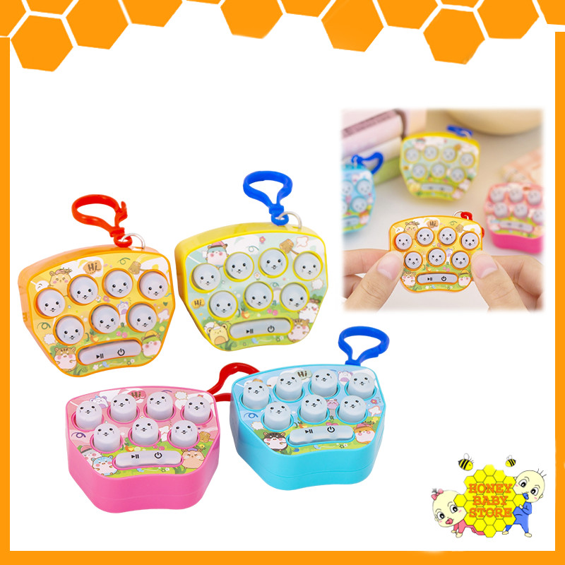 Mini Whack-A-Mole Machine Keychain Children Pocket Size Educational ...