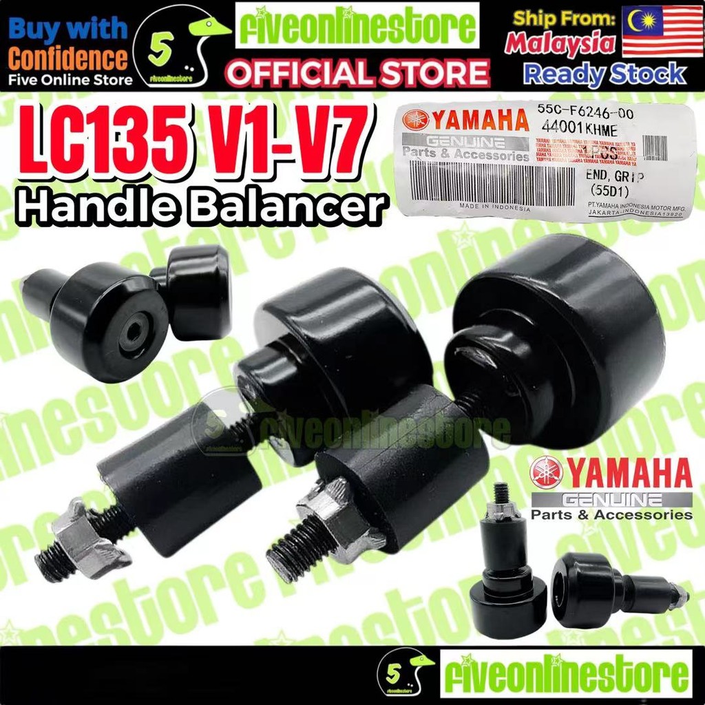 YAMAHA LC135 Handle Balancer End Grip Set For LC135 V1 V2 V3 V4 V5 V6 V7 LC135 Balancer Alloy ...