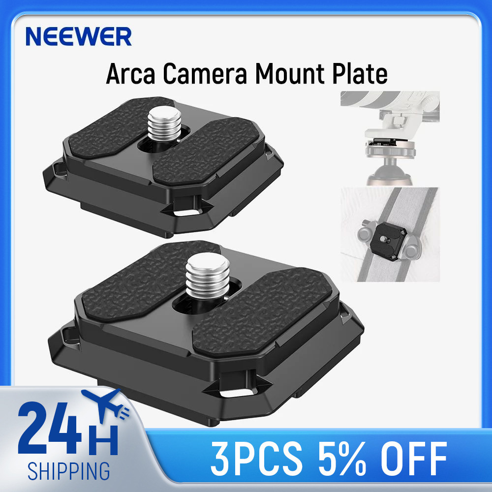 Neewer Quick Release Plate 38mm Square Arca Type QR Camera Mount Plate ...