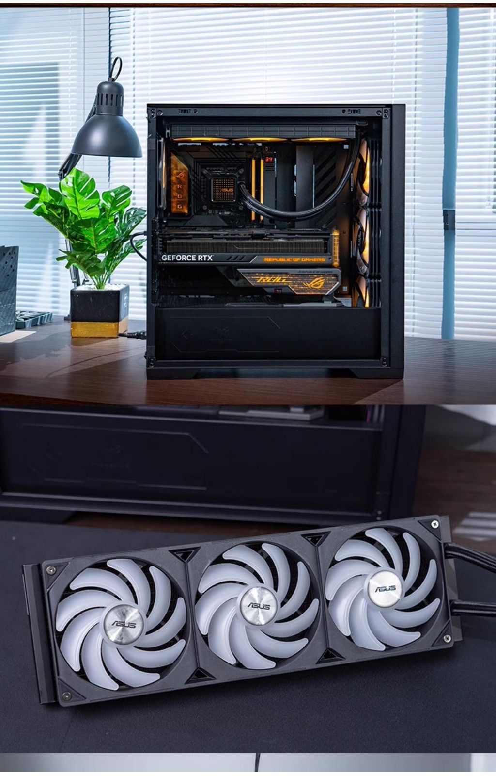 Asus PRIME 360 ARGB Integrated CPU Water Cooled Heat Sink Computer Cold ...