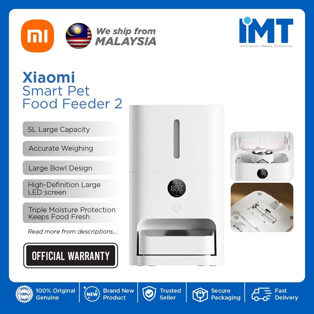Xiaomi Smart Pet Food Feeder 2 - XMWSQ02 | Mi Malaysia Warranty | 5L ...