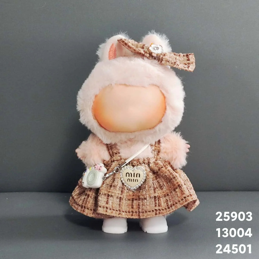 15-17cm mini doll clothes DIY for Labubu, Lafufu, Eaki, Naruto, Jujutsu ...