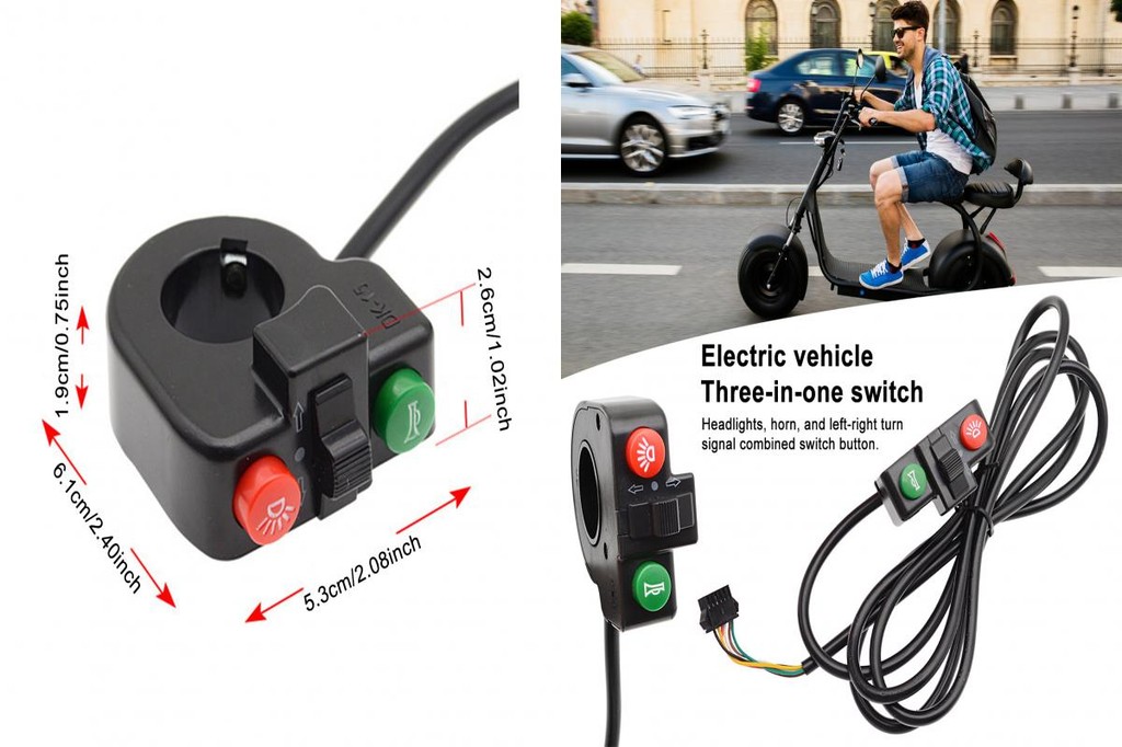 Cute_ Scooter Turn Signal Switch Scooter Toggle Switch Universal ...
