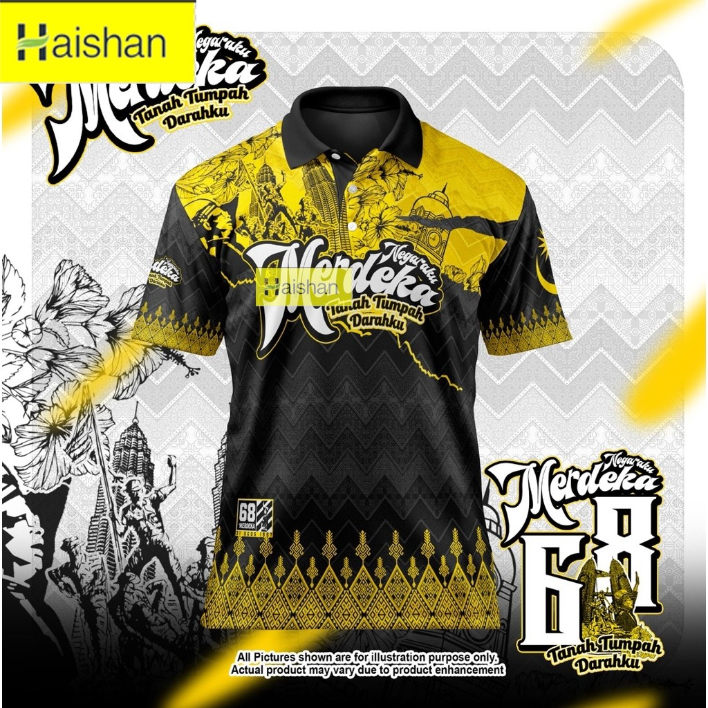 （haishan）Negaraku Merdeka Tanah Tumpah Darahku Yang Ke-68 Sublimation ...