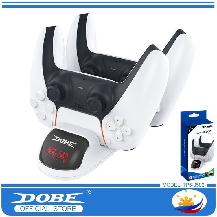 Dobe PS5 Wireless Controller Charging Dock Dual Charger Indicator LED ...