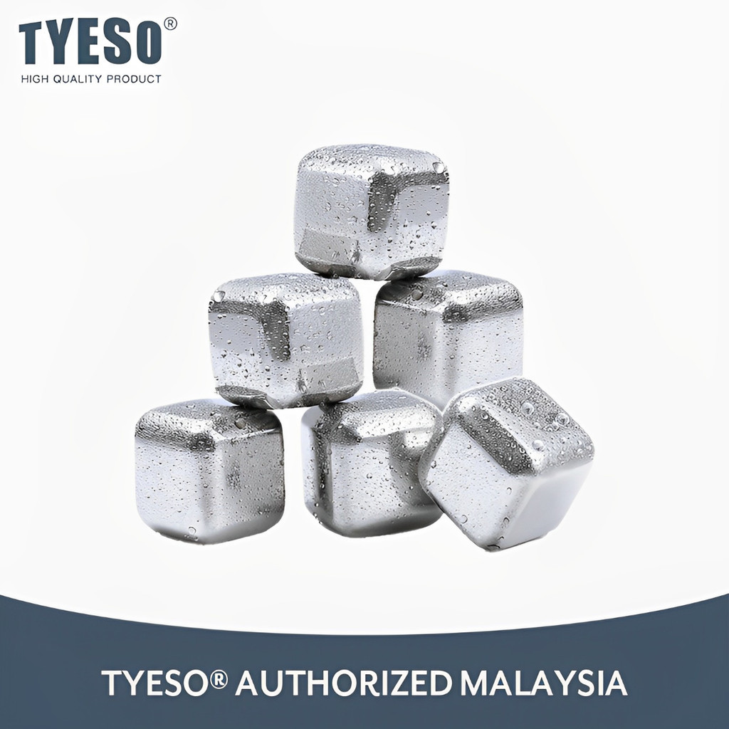 TYESO Stainless Steel Keep Cold Reusable Ice Cubes Set (8 Pcs) | Shopee ...