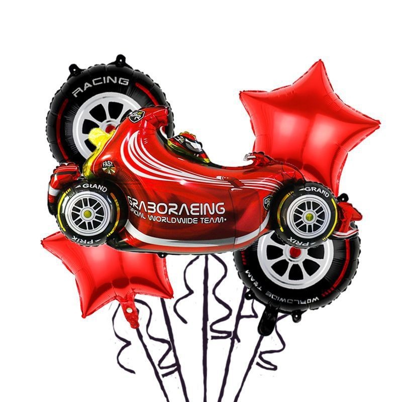 5-piece set of 12 inches New Racing Motorcycle Theme Aluminum Film ...