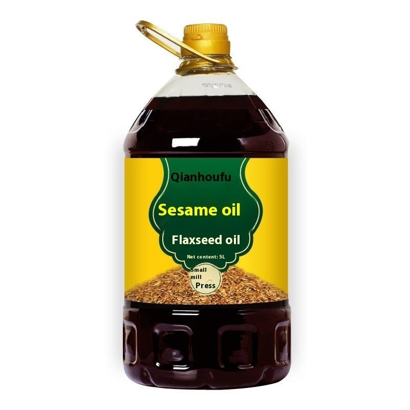 Qianhoufu Genuine Cooked Pure Flax Oil Ningxia Linseed Oil Confinement ...