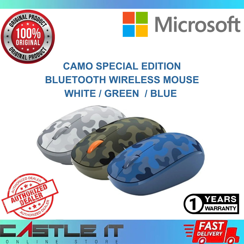 Microsoft CAMO WHITE / BLUE / GREEN Camouflage SE Special Edition ...
