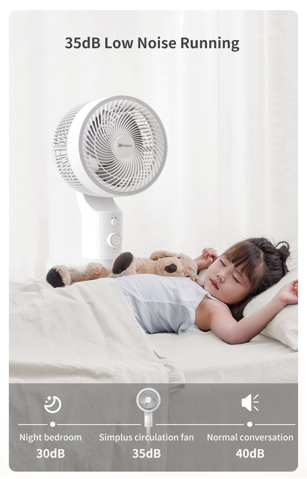 Simplus Air Circulation Fan | Household Vertical | Standing Fan ...