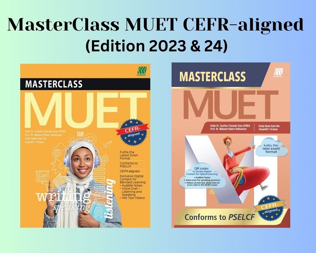Sasbadi - MasterClass MUET CEFR-aligned (Edition 2023/24) | Shopee Malaysia
