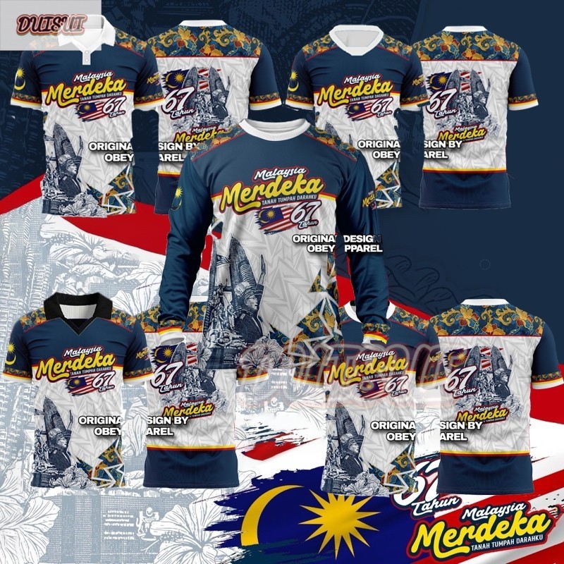 Baju Merdeka Kanak-Kanak 2024 Sublimation Tshirt • Baju Merdeka 31 Ogos ...