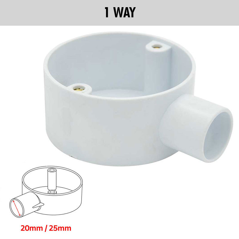 PVC Conduit Pipe Fitting Accessories 20mm 25mm 1 2 3 4 Way Box Tee ...