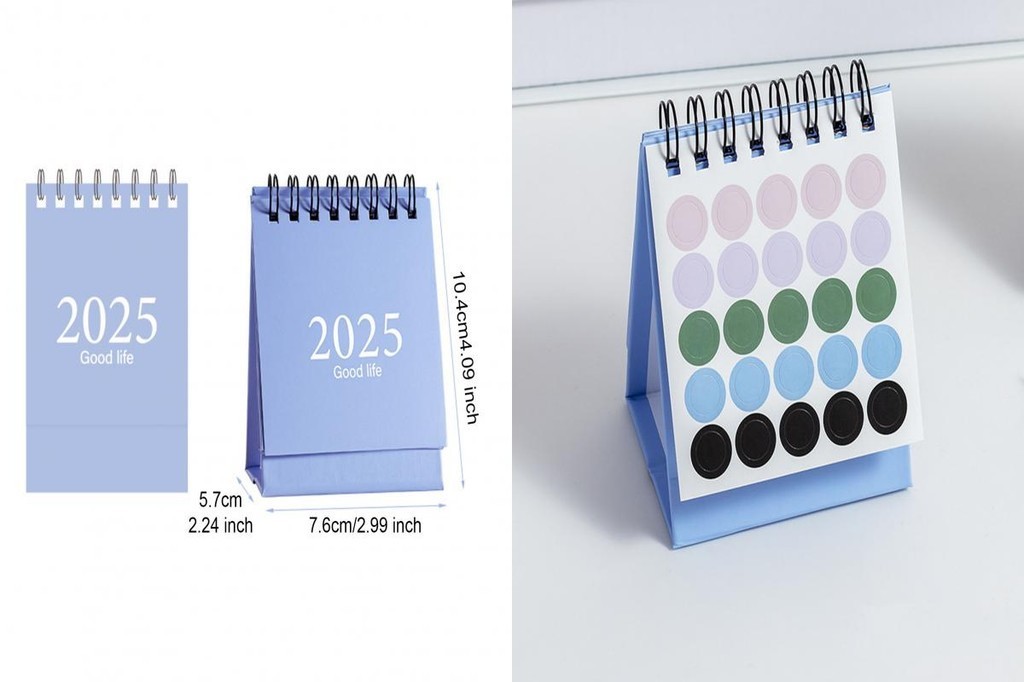 COCO Triangular Folding Desk Calendar School Year Planner 2025 Desk ...
