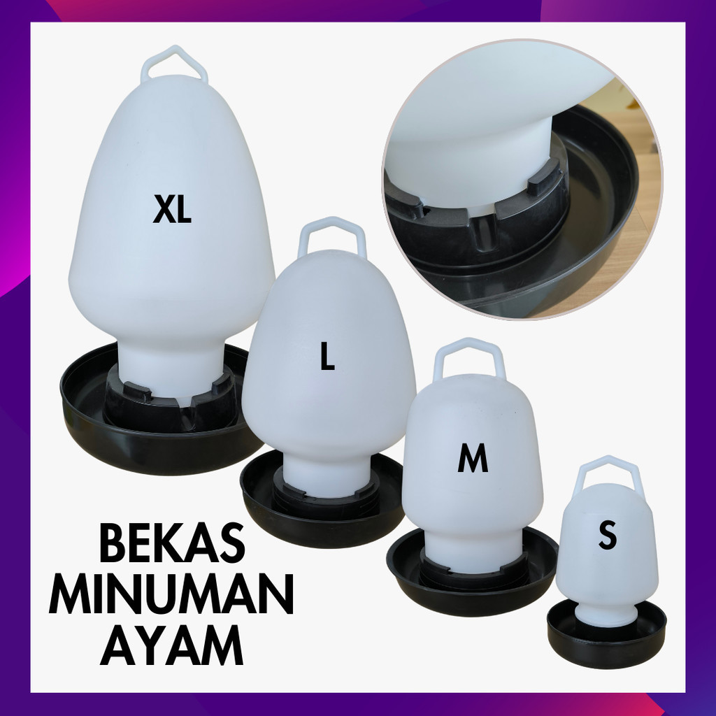 BEKAS MINUMAN AYAM MUDAH DIGUNAKAN | WATER GALLON FOR CHICKEN | EASY-TO ...