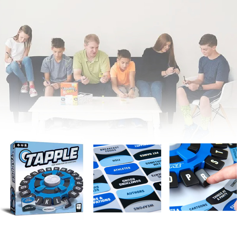 Letter Tapple Crazy Game Colorful Fast Paced Board Game For Interactive ...