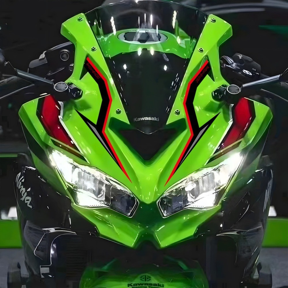 Kawasaki Fairing Sticker Waterproof Reflective Modified Decal ...