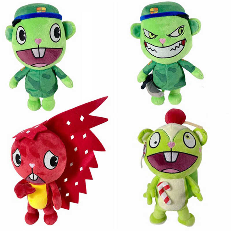 28Cm HTF Anime Happy Tree Friends Soldier Fliqpy Toys Dolls Military ...