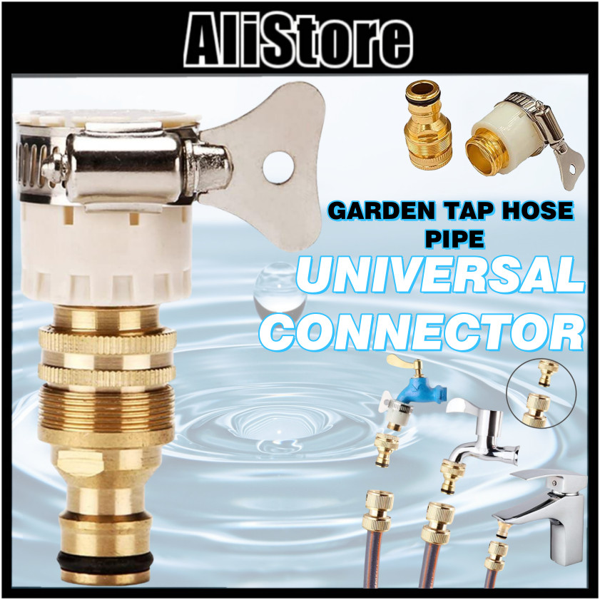 ALi Water Faucet Universal Adapter Tap Connector Garden Kitchen Garden ...