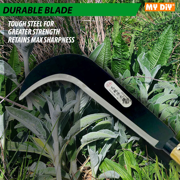 MYDIYHOMEDEPOT - 20" WOOD HANDLE CHOPPER KNIFE CURVE HEAD / PISAU KAYU ...
