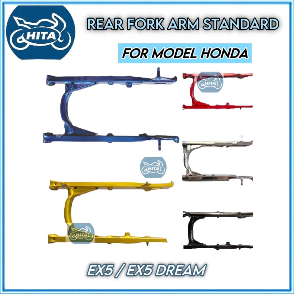 HONDA EX5 EX5DREAM GOLD NBLUE NRED CP BK SWING ARM REAR FORK ARM ...
