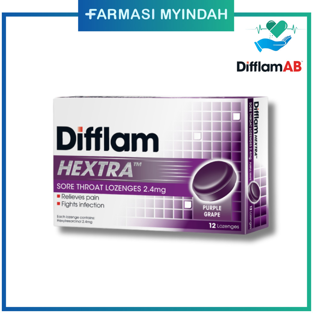 Difflam Hextra Sore Throat Lozenges 12's | Shopee Malaysia