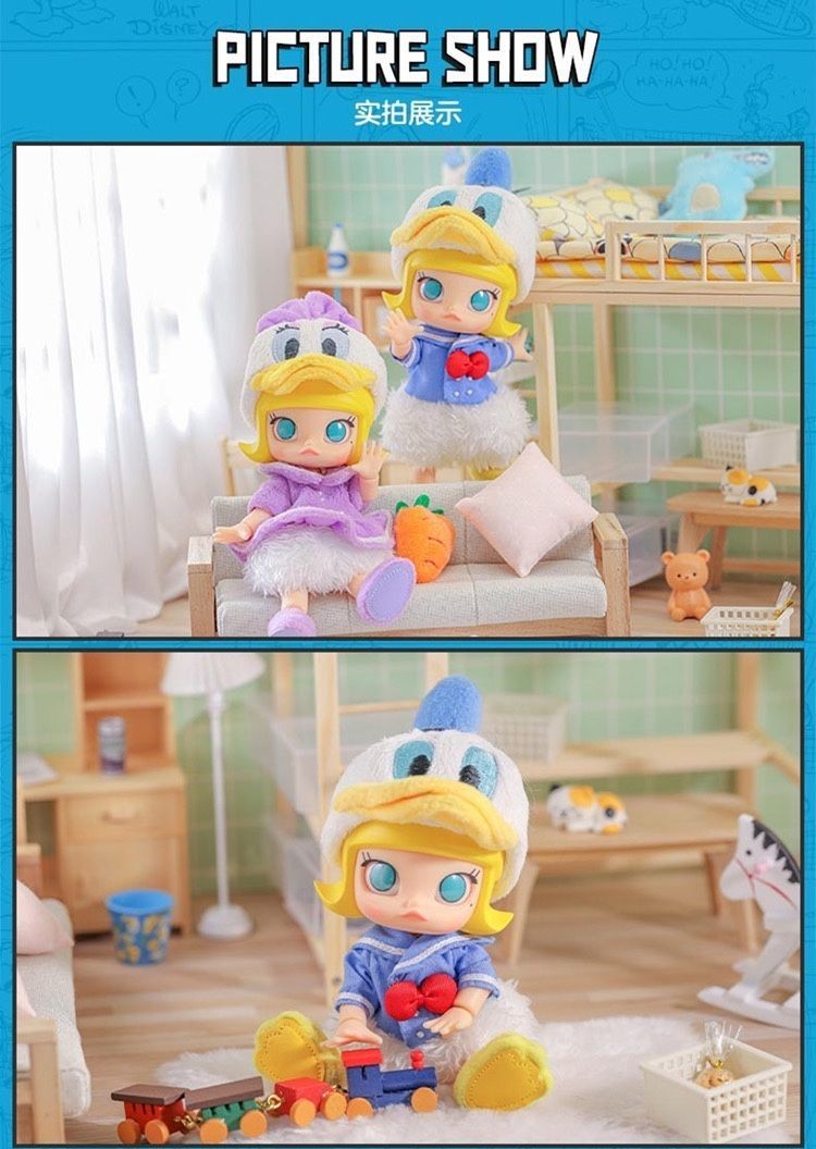 Popmart MOLLY Donald Duck Daisy Action Figure BJD Disney Doll Gift ...