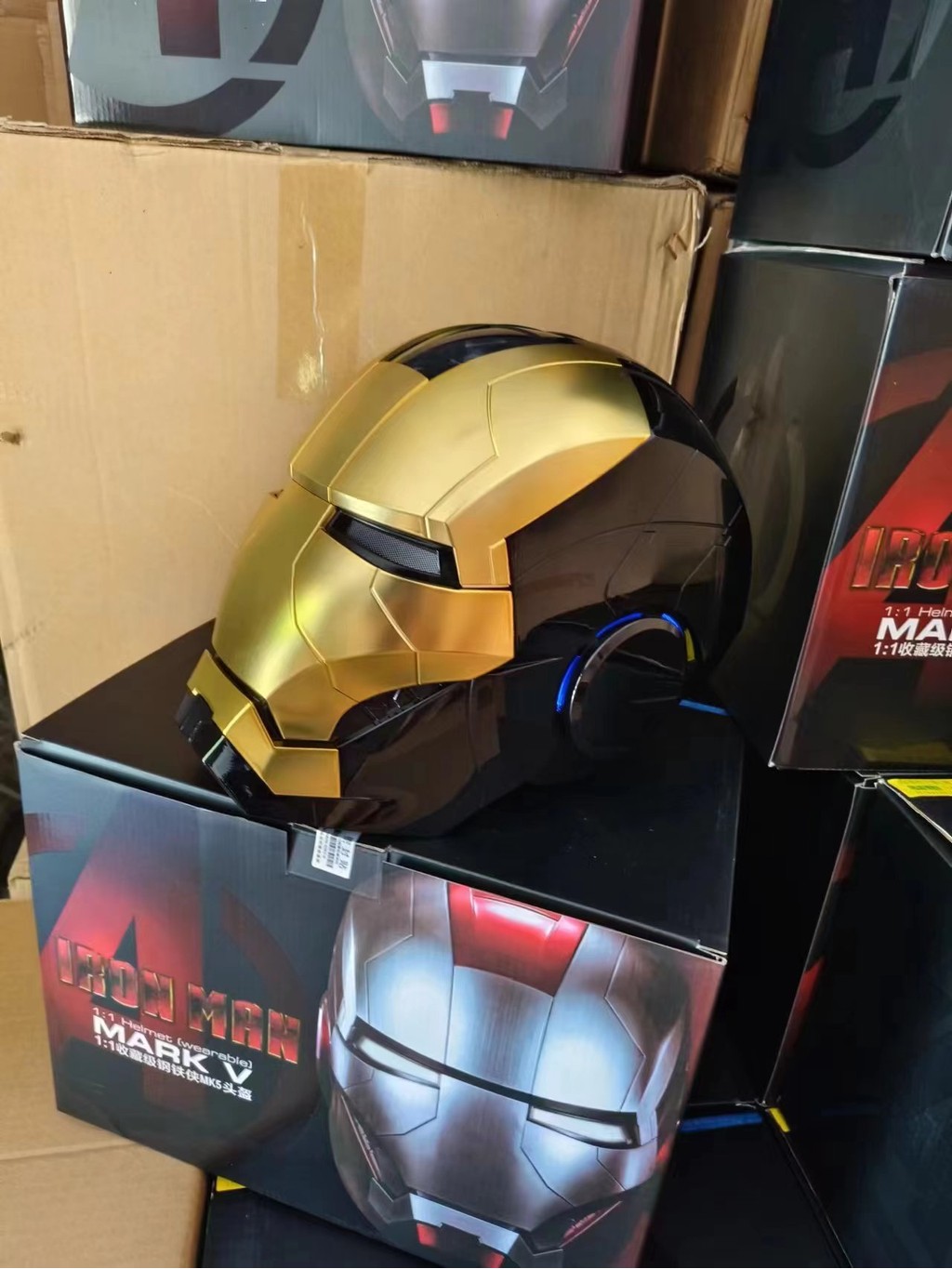 2024 New Genuine 1:1 AutoKing Iron Man MK5 Black-gold/-silver Electric ...