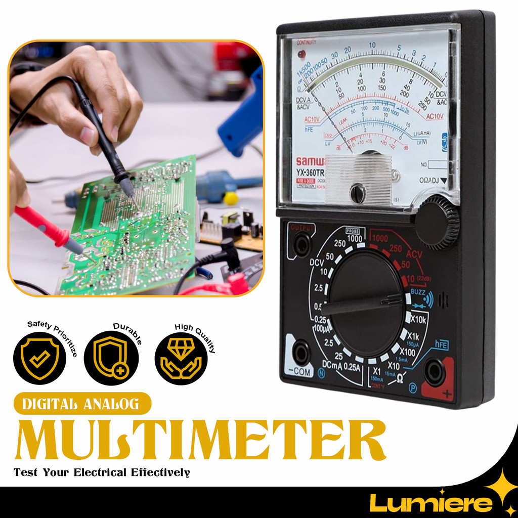 Multimeter Samwa YX-360TRD/YX360TRELB Electrical Analogue Digital ...