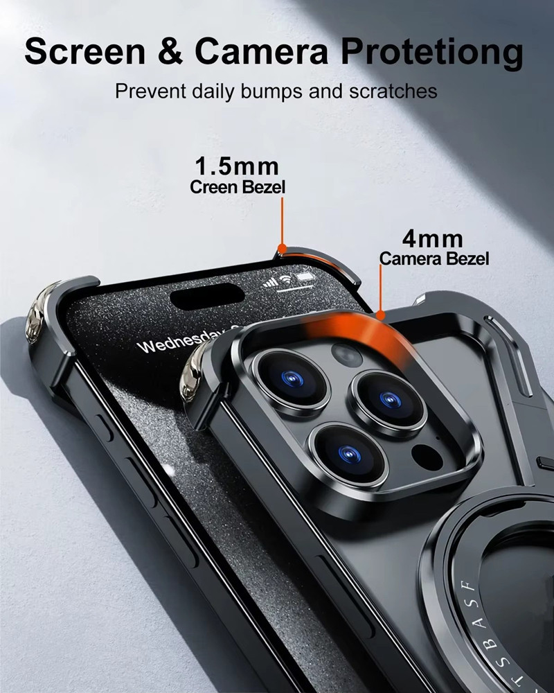 [JLK] Metal Magnetic Case for iPhone 13/14/15/16 Pro Max S24 Ultra ...