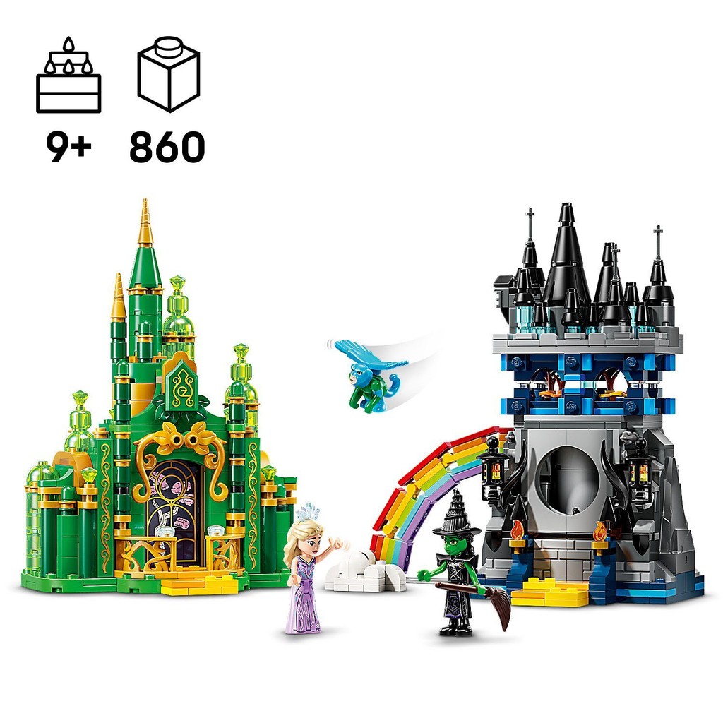 LEGO 75689 Wicked Emerald City & Kiamo Ko Castle Building Toy Set (860 ...