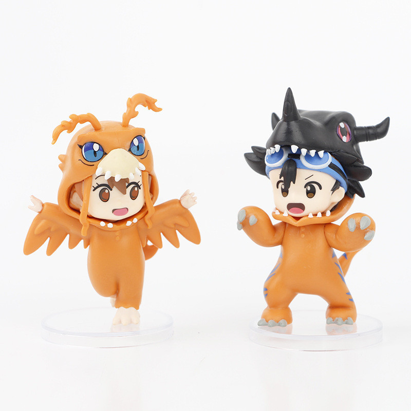 Digimon Pvc Durable Figure Set Taichi Yamato Sora Koushiro Mimi ...