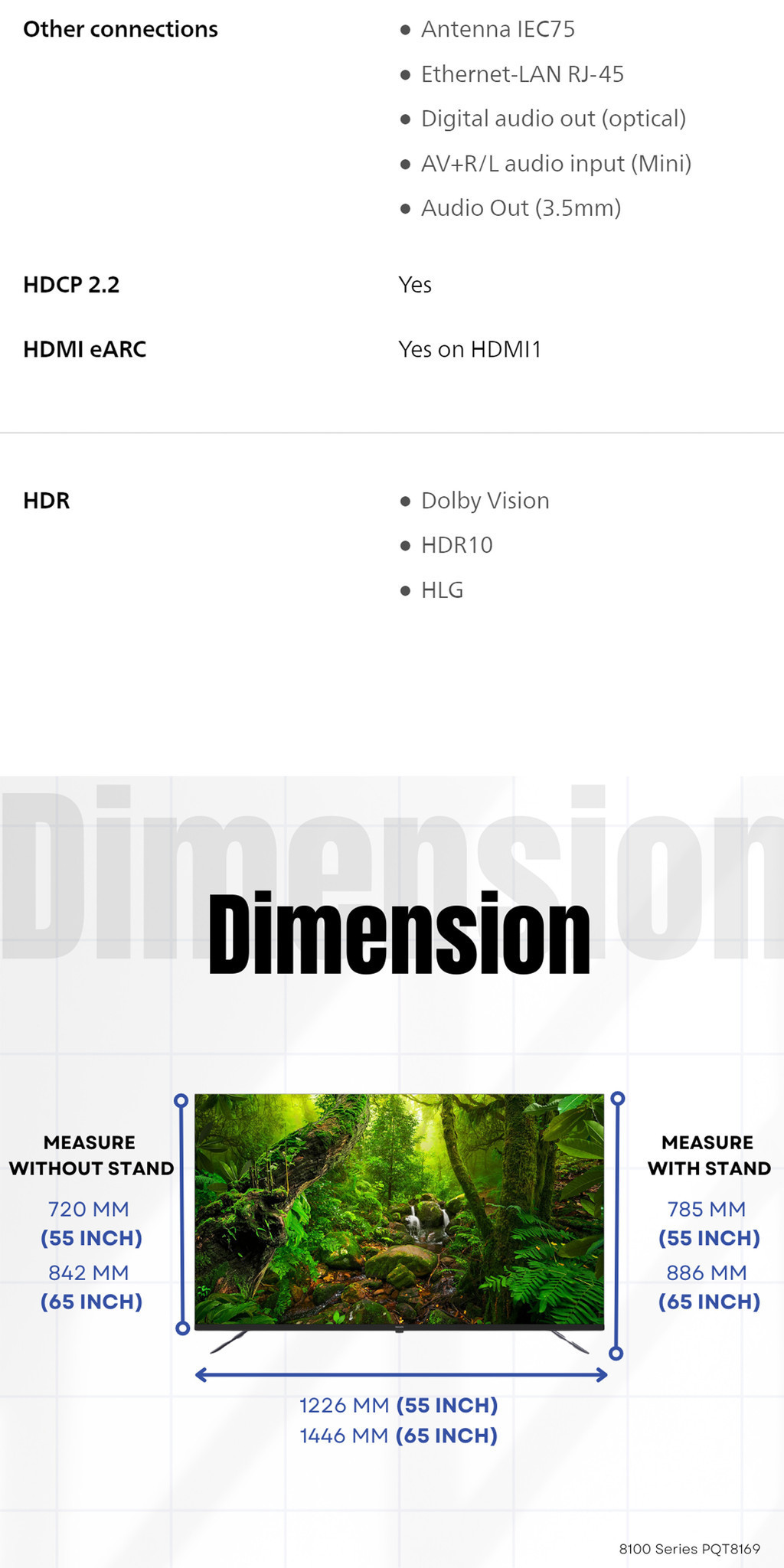 [FREE SHIPPING + 3 GIFT] Philips 55 65 Inch 4K UHD HDR QLED Google TV ...