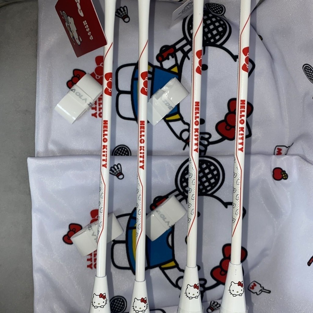 Authentic KT Cat HelloKitty Badminton Racquet Ultra Light 4u Single ...