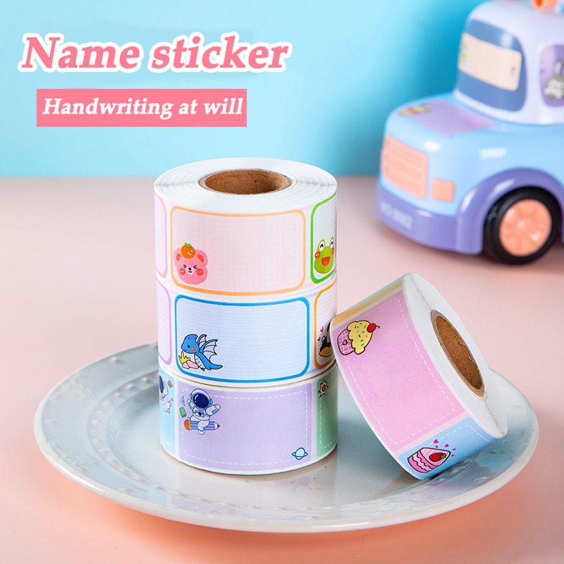 100/280Pcs cartoon name sticker, handwritten water cup sticker, non ...