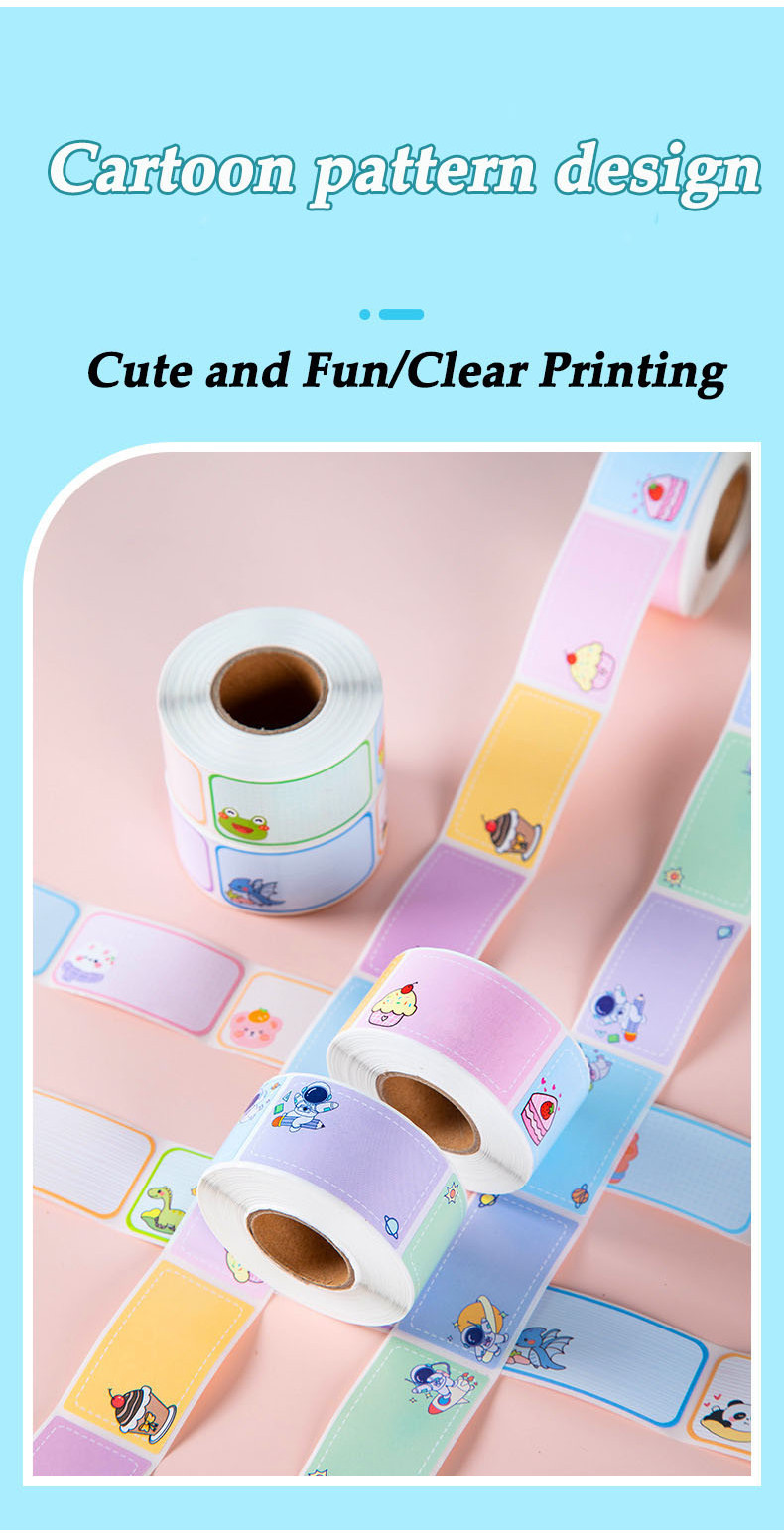 100/280Pcs cartoon name sticker, handwritten water cup sticker, non ...