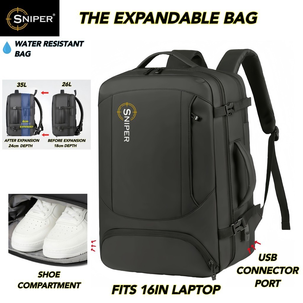 SP089) High Quality Water Resistant SNIPER BAG Expandable Backpack with ...