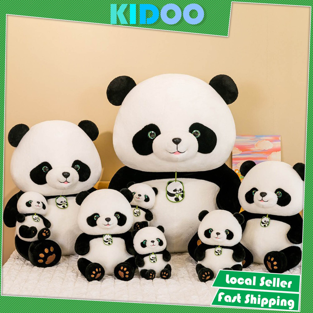 KIDOO Simulation Panda Doll Plush Toy Cute Big & Small Panda Doll ...
